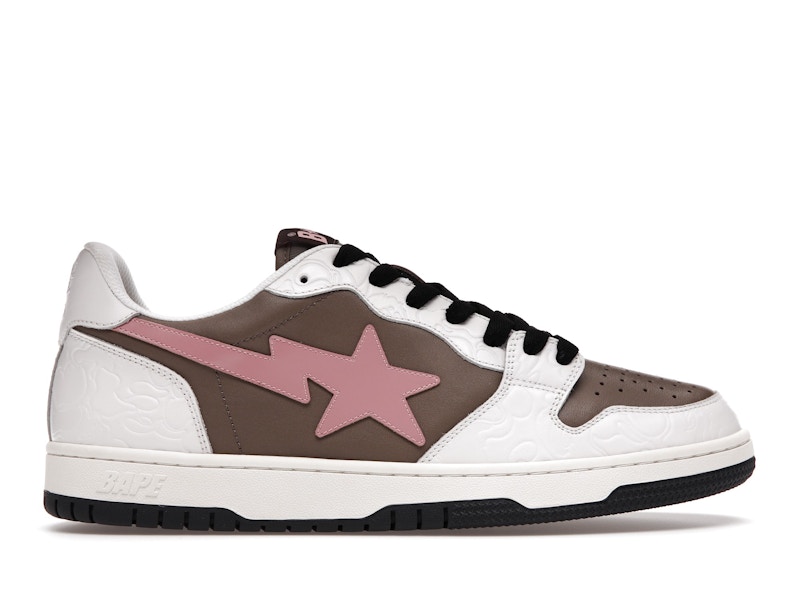 A Bathing Ape Bape Court Sta Brown Pink Men's - 1H20191030-PNK - US
