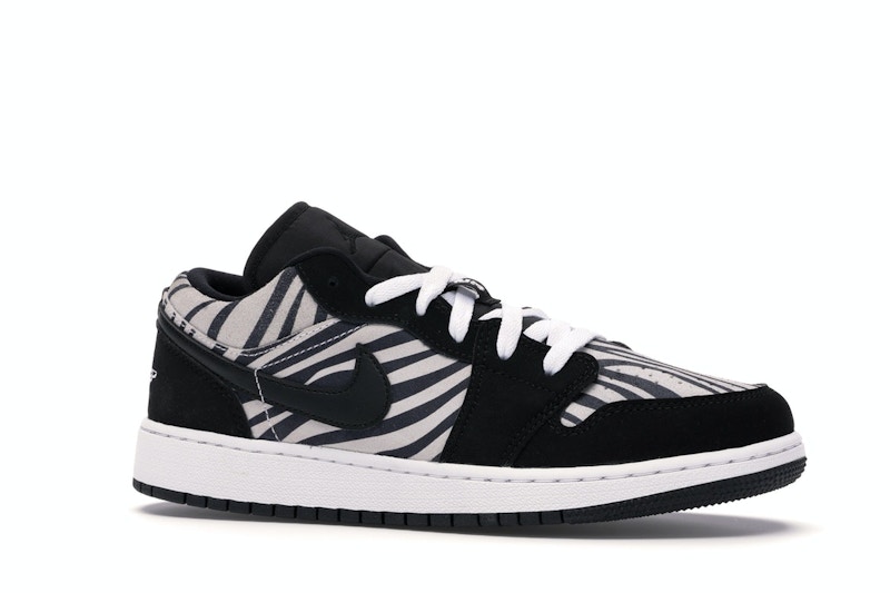 Jordan 1 Low Zebra (GS) - 553560-057