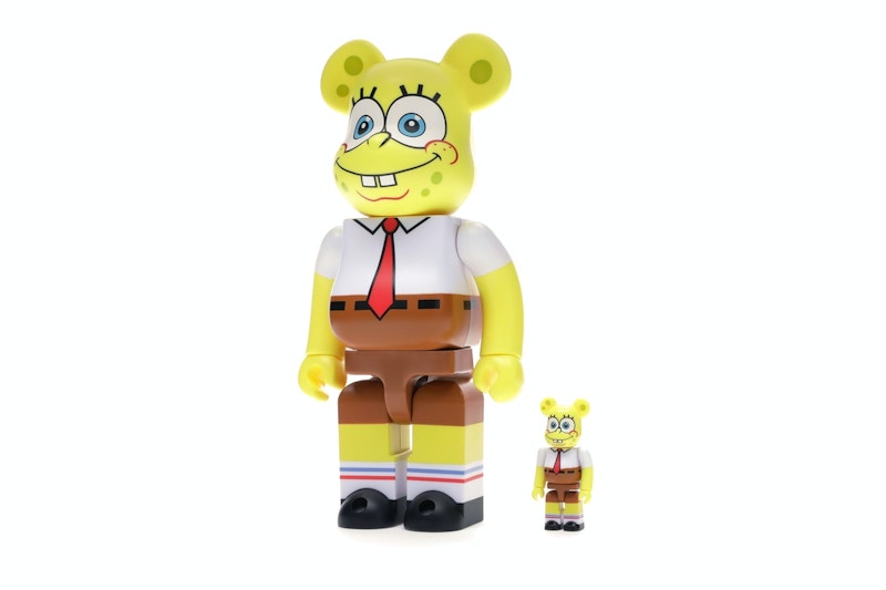 Bearbrick Spongebob 100% & 400% Set Yellow - 2018