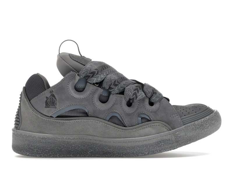 Lanvin Leather Curb Speckled Effect Light Grey Men's - FM-SKRK11-DRAT ...