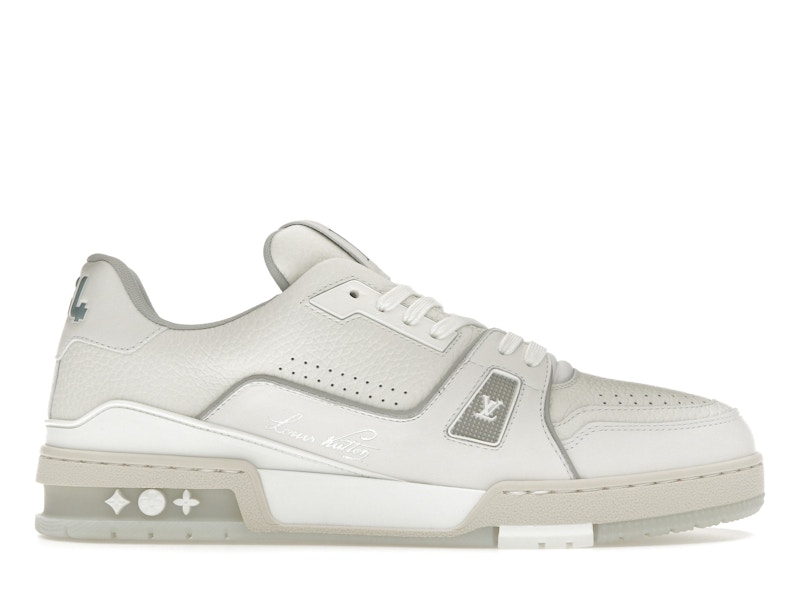 Louis Vuitton Trainer White Grey Signature Men's - 1A8WAY - US