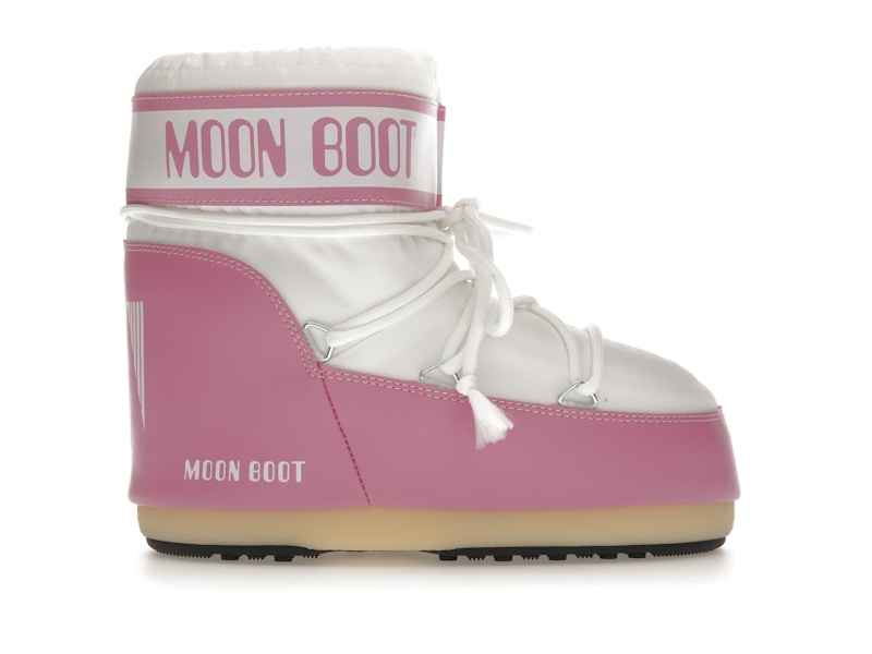 Moon Boot Icon Nylon Low Boot Pink White - 80D1409340-JB05 - US