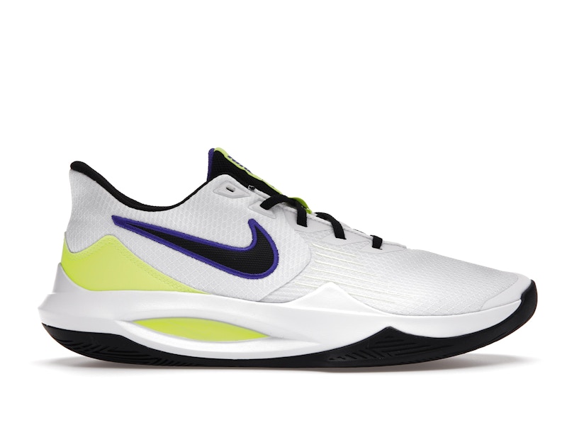 Nike Precision 5 White Barely Volt Men's - CW3403-100 - US