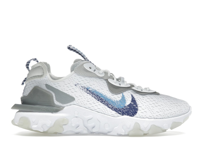 Nike React Vision White Double Blue Swoosh Men's - FJ4231-100 - US