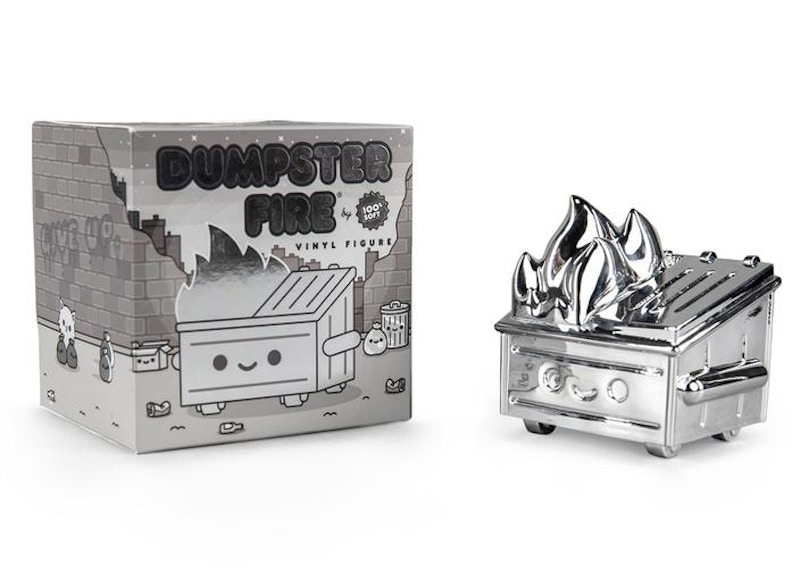 100% Soft Dumpster Fire Figure Chrome - FW21 - US