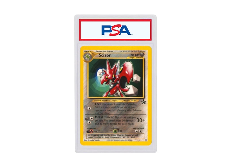 2001 Pokemon Promo Black Star 33 Scizor Pokemon League (PSA or BGS ...