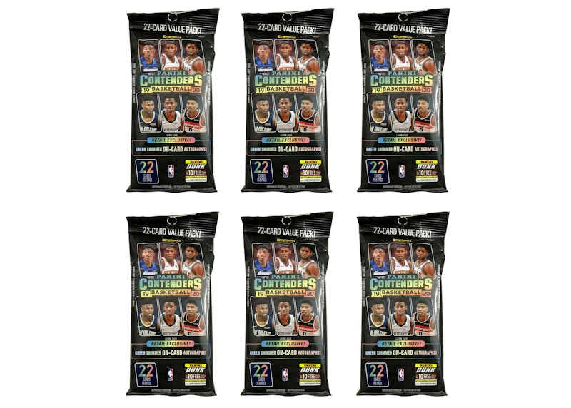 2019-20 Panini Contenders Basketball Fat Pack 6x Lot - 2019-20 - US
