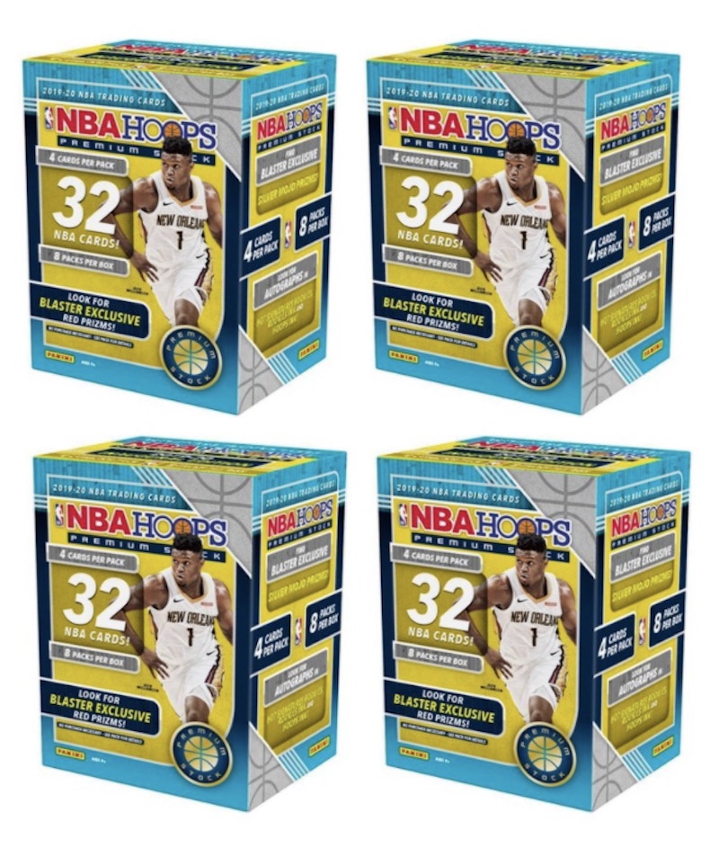 2019-20 Panini NBA Hoops Premium Stock Basketball Blaster Box 32 ct ...