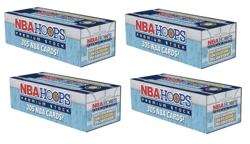 2019-20 Panini NBA Hoops Premium Stock Box Set 4x Lot - 2019-20