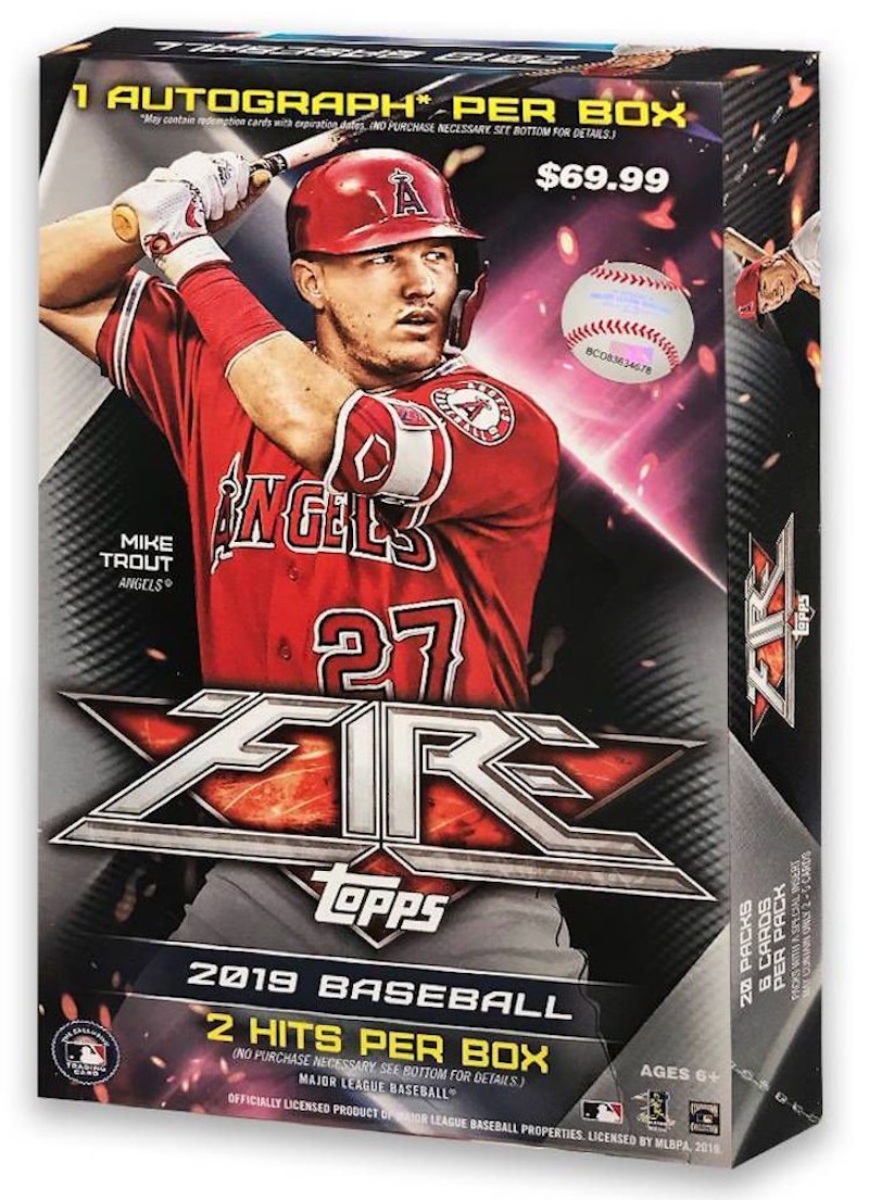 2019 Topps Fire Baseball Hobby Box - 2019 - US