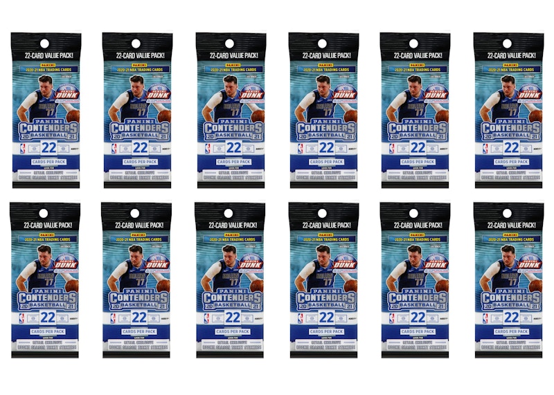2020-21 Panini Contenders Basketball Fat Pack 12x Lot - 2020-21 - US