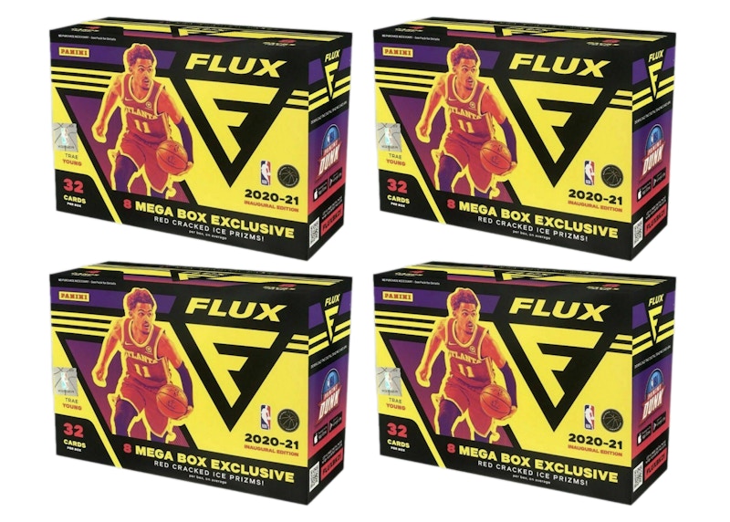 2020-21 Panini Flux Basketball Mega Box (Red Cracked Ice) 4x Lot - 2020 ...