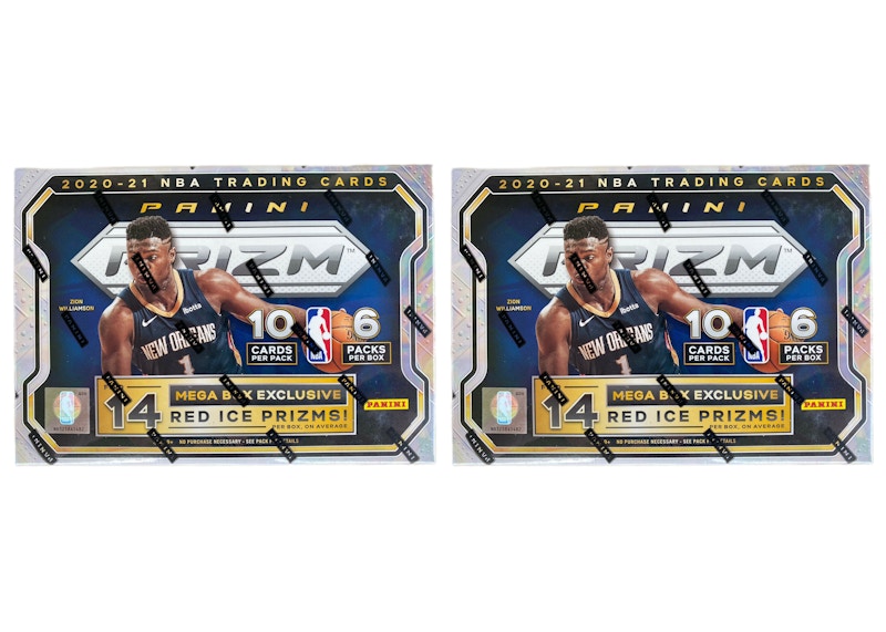 2020-21 Panini Prizm Basketball Mega Box (Red Ice Prizms) 2x Lot (Red ...
