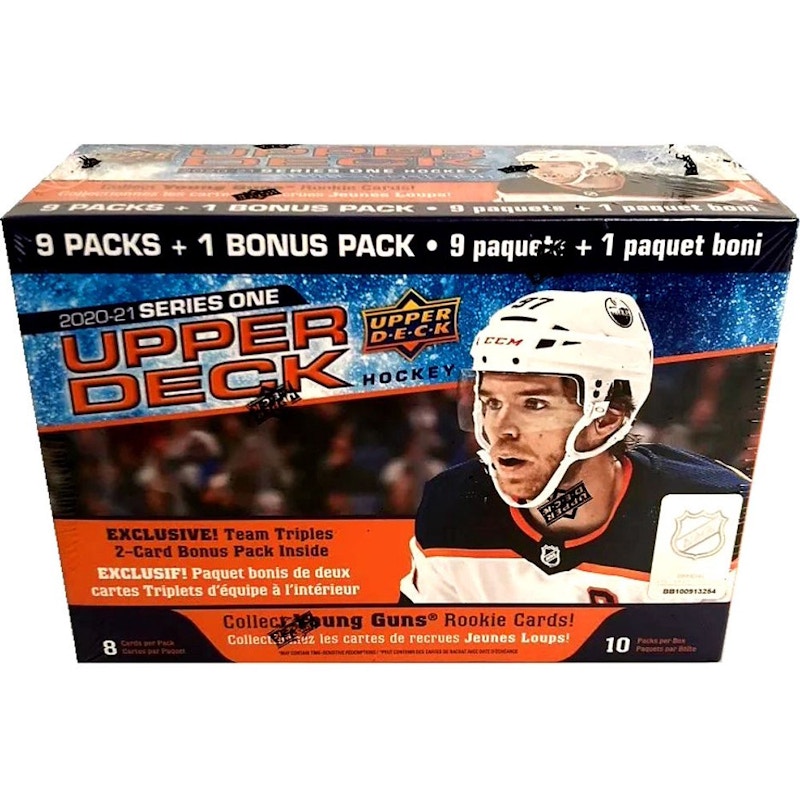 2020-21 Upper Deck Series One Hockey 9 Pack Box - 2020-21