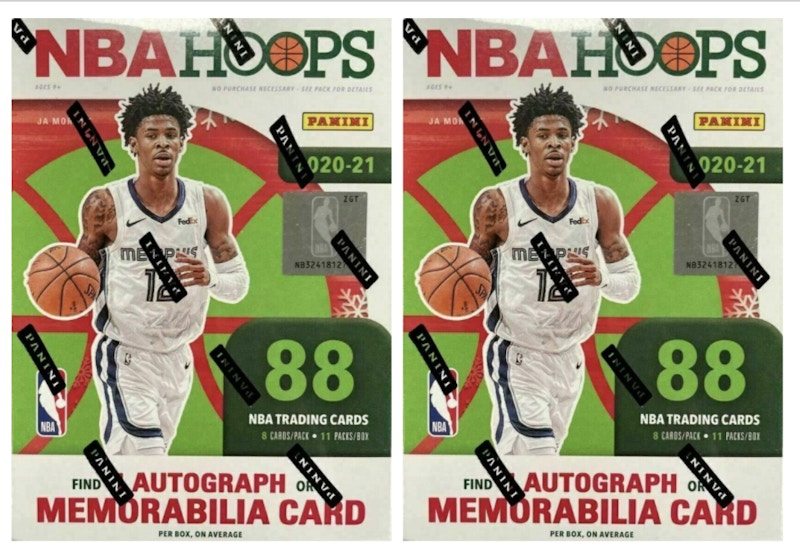 2020-21 Panini Hoops Basketball Winter Blaster Box 2x Lot - 2020-21