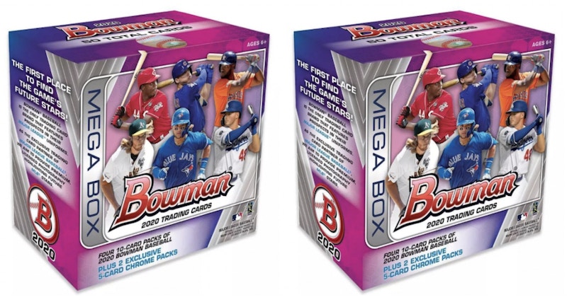 2020 Bowman Baseball Mega Box 2x Lot - 2020
