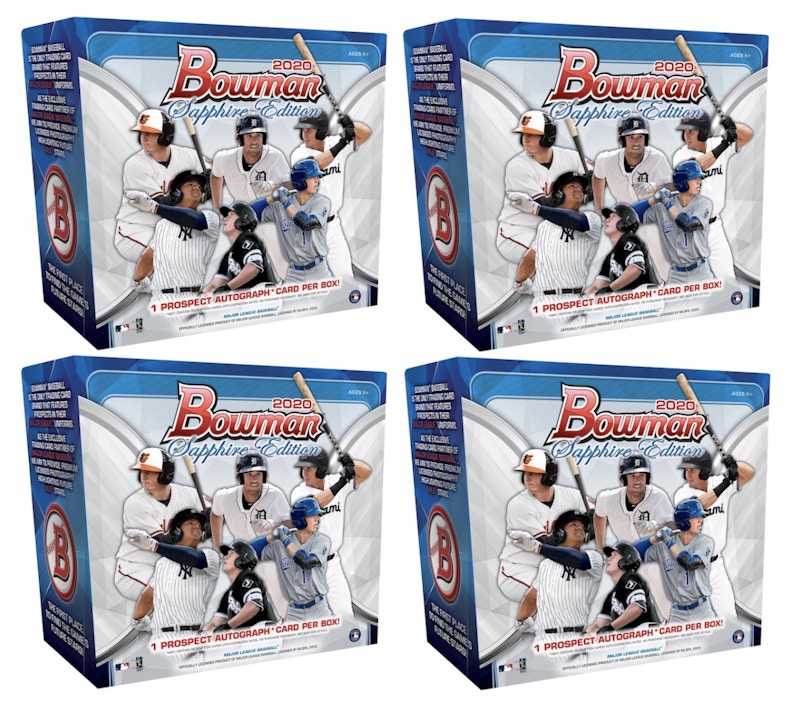 2020 Bowman Sapphire Edition Baseball Box 4X Lot - 2020 - US