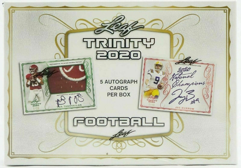 2020 Leaf Trinity Football Hobby Box - 2020