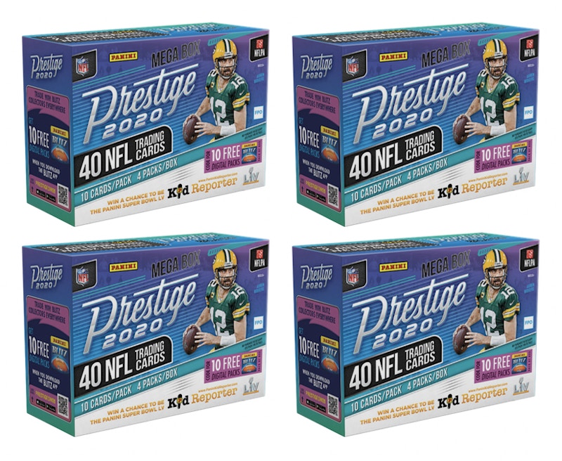 2020 Panini Prestige Football Mega Box 4x Lot - 2020 - US