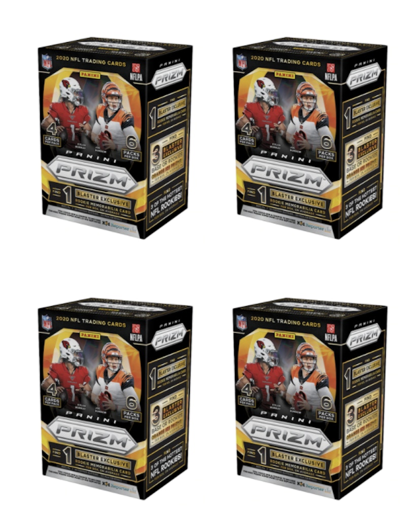 2020 Panini Prizm Football Fanatics Blaster Box Orange Ice 4x Lot ...