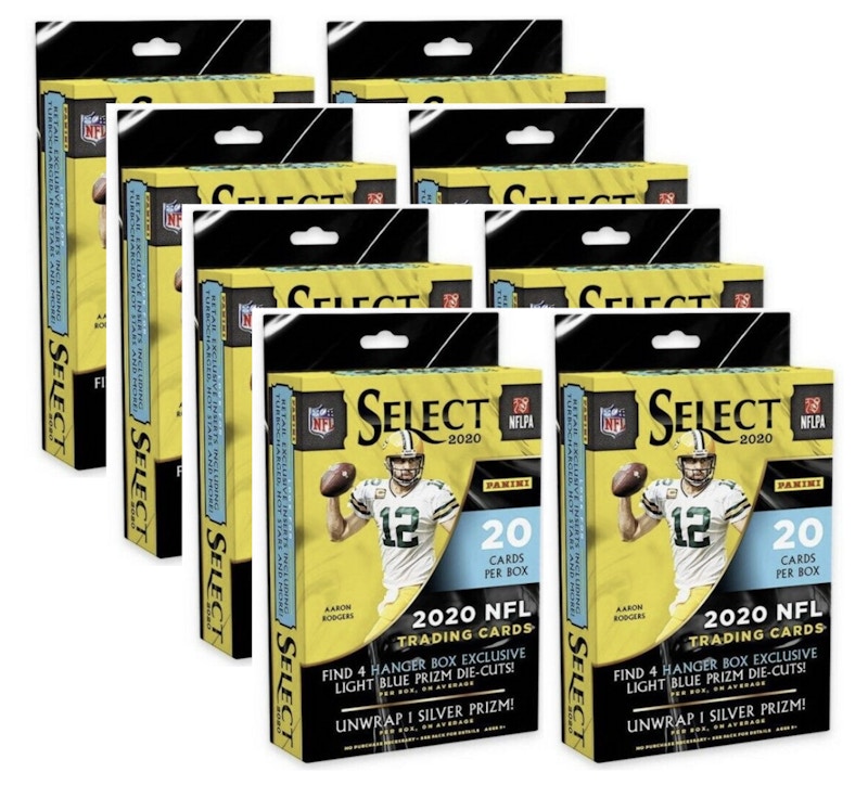 2020 Panini Select Football Hanger Box (Light Blue Die-Cuts) 8x Lot ...