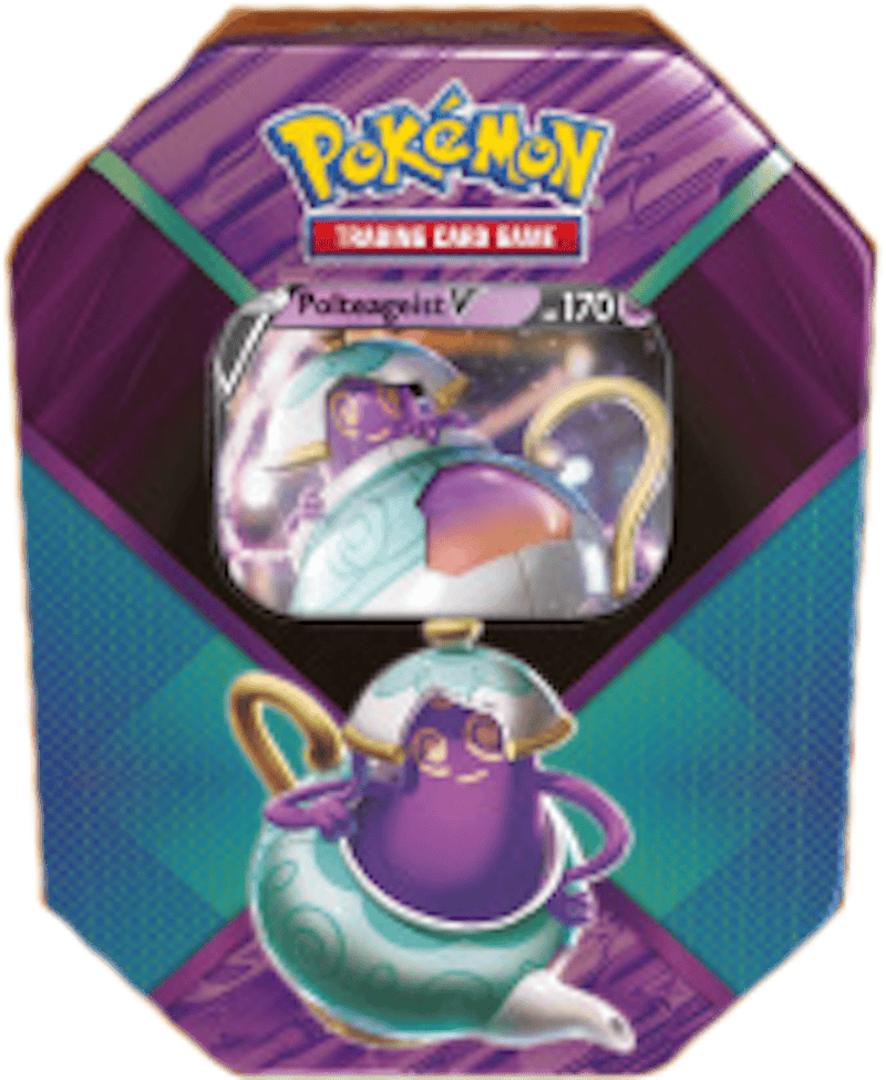 2020 Pokemon TCG Galar Challengers Tin Polteageist V - US