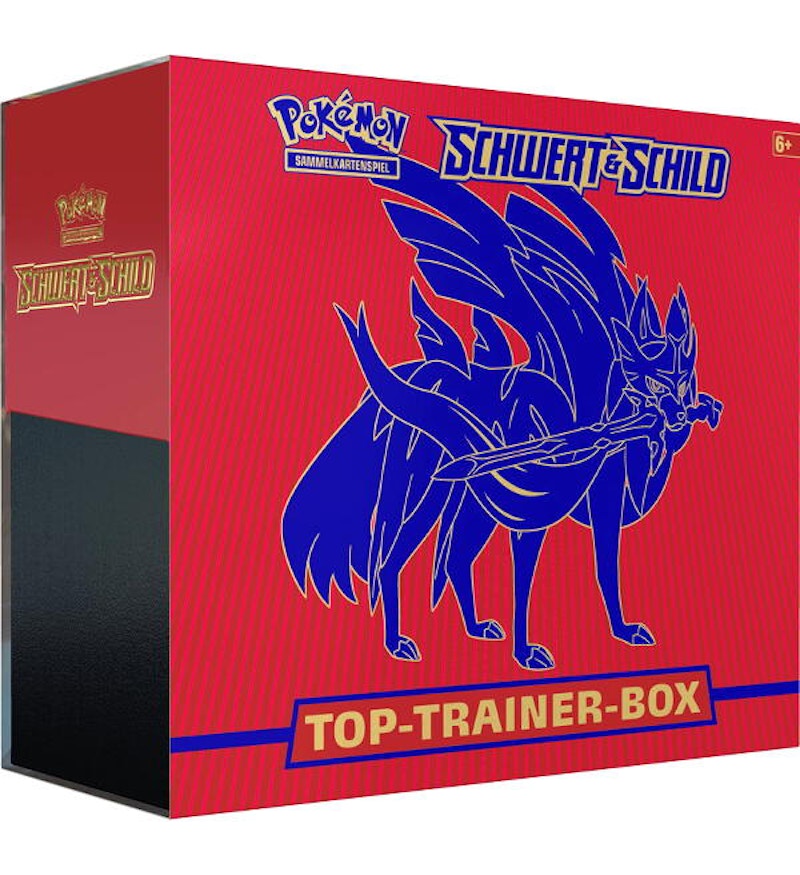 Pokémon TCG Schwert & Schild Top Trainer Box (Rot) - TW