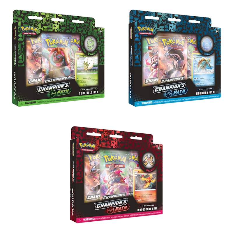 2020 Pokemon TCG Sword and Shield Champion's Path Pin Collection ...