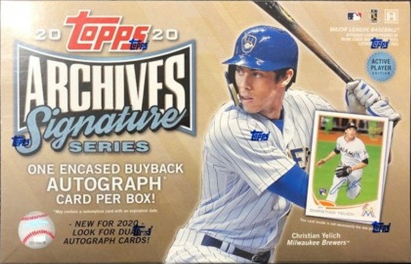 2020 Topps Archives Siganture Series Baseball Hobby Box - 2020 - US