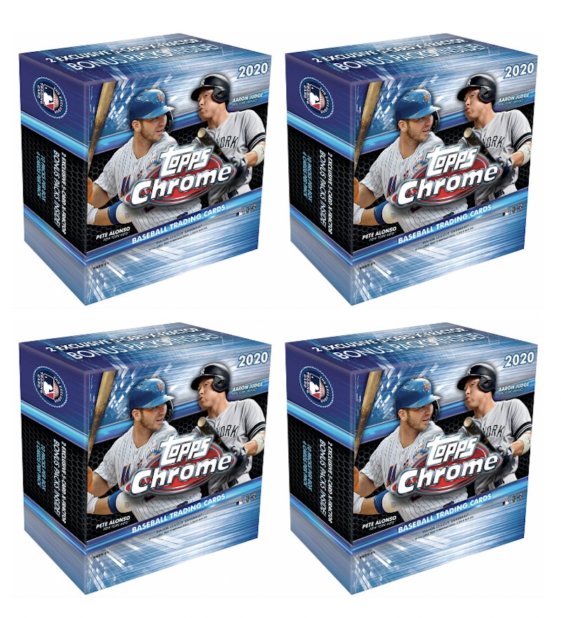 2020 Topps Chrome Baseball Monster Box 4x Lot - 2020 - US