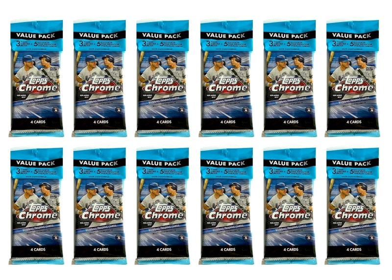 2020 Topps Chrome Baseball Value Pack 12x Lot - 2020 - US