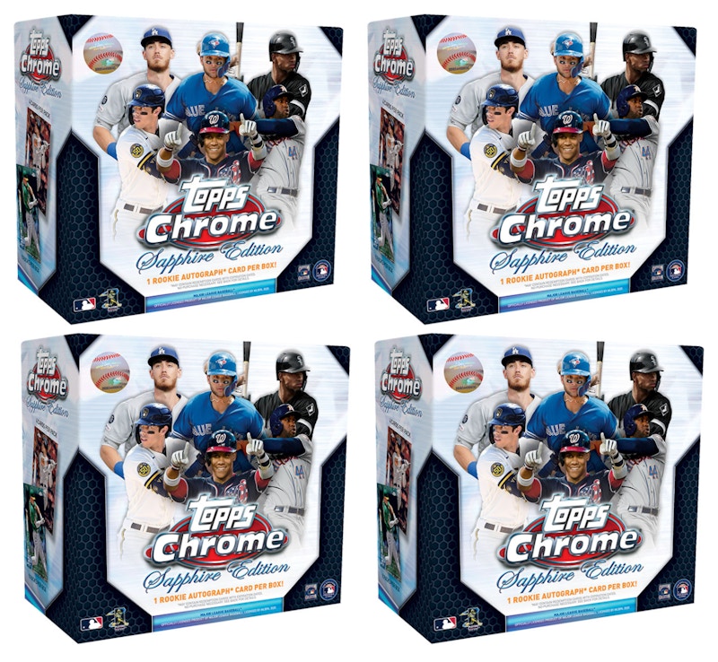 2020 Topps Chrome Sapphire Edition Baseball Box 4x Lot - 2020 - US