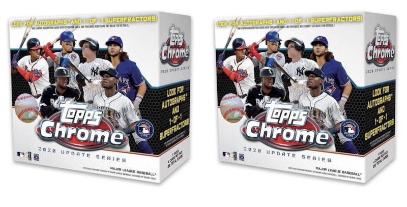 2020 Topps Chrome Update Box 2x Lot (white or blue) - 2020 - US