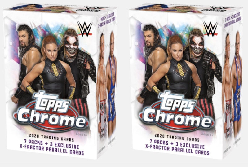 2020 Topps Chrome WWE Blaster Box 2x Lot - 2020 - US