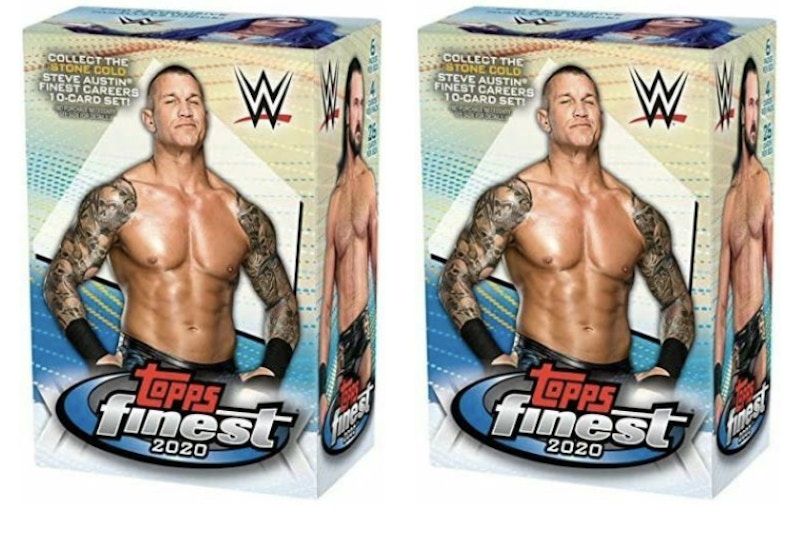 2020 Topps Finest WWE Blaster Box 2x Lot - 2020