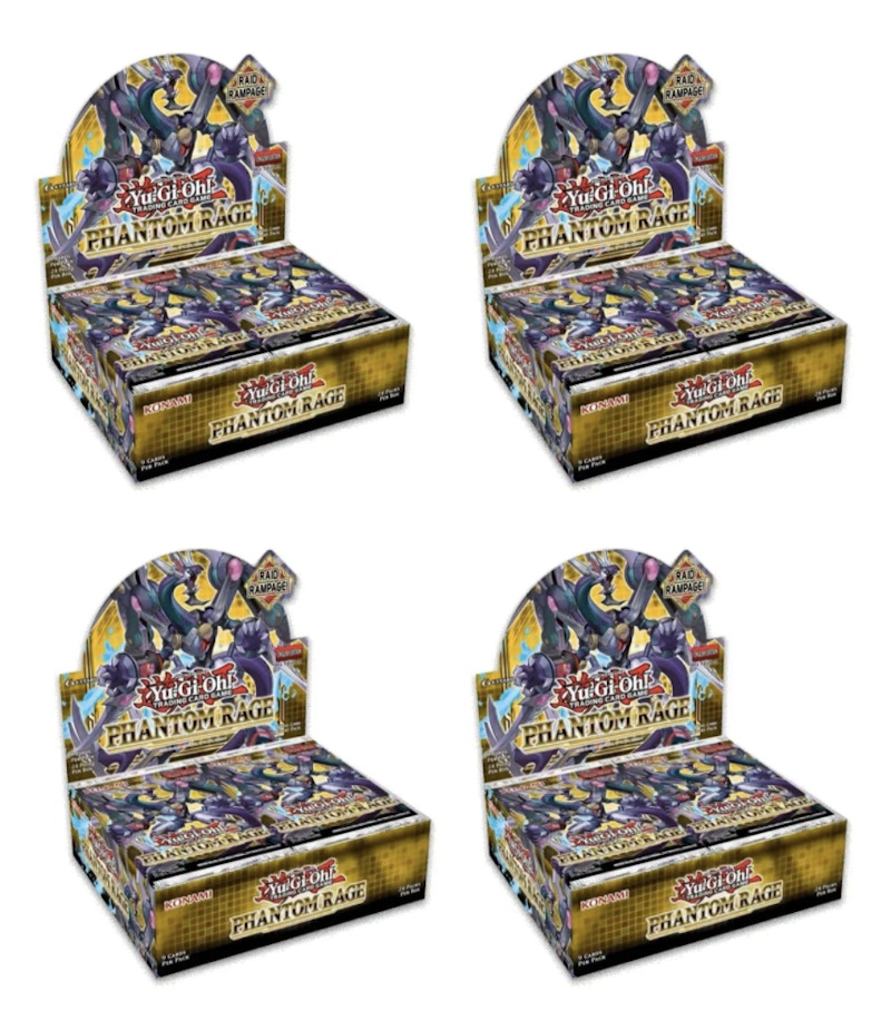 2020 Yu-Gi-Oh! TCG Phantom Rage 1st Edition Booster Box 4X Lot - US