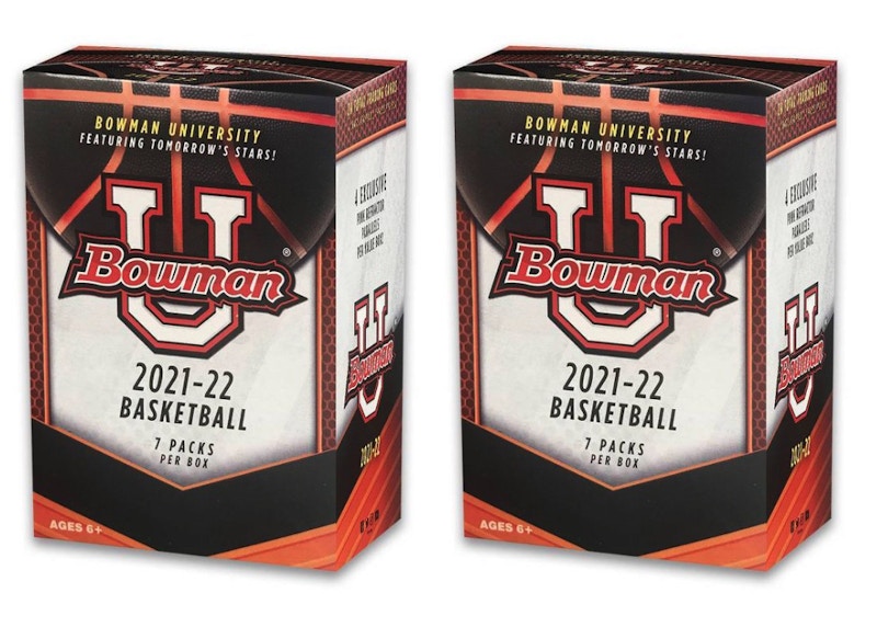 2021-22 Bowman University Basketball Blaster Box 2x Lot - 2021-22 - US