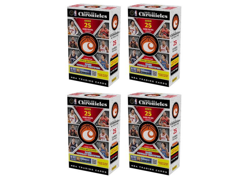 2021-22 Panini Chronicles Basketball Cereal Box 4x Lot - 2021-22 - US