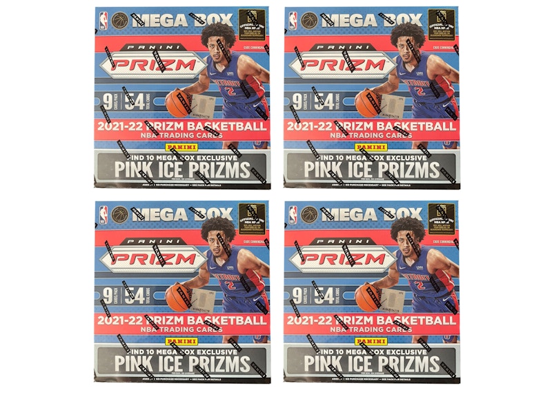 2021-22 Panini Prizm Basketball Mega Box (Pink Ice Prizms) 4x Lot ...