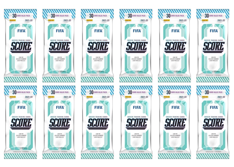 2021-22 Panini Score FIFA Soccer Fat Pack (European Exclusive) 12x lot ...