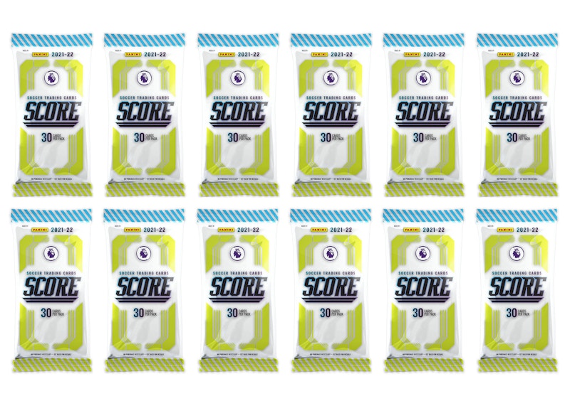 2021-22 Panini Score Premier League Soccer Fat Pack (UK Exclusive) 12x ...