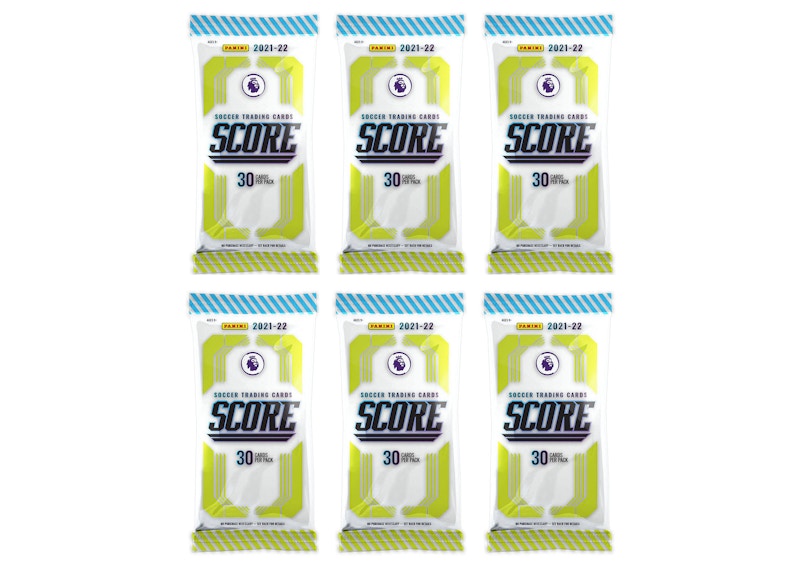 2021-22 Panini Score Premier League Soccer Fat Pack (UK Exclusive) 6x ...