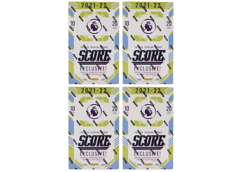 2021-22 Panini Score Premier League Soccer Retail Box (UK Exclusive) 4x ...