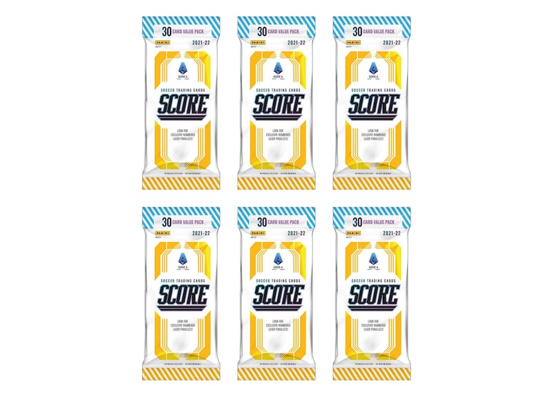 2021-22 Panini Score Serie A Soccer Fat Pack (Italy Exclusive) 6x lot ...