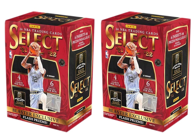 2021-22 Panini Select Basketball Blaster Box (Flash Prizms) 2x Lot ...