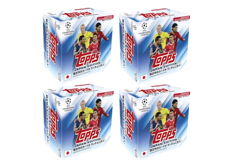 2021-22 Topps Champions League UEFA Football Japan Edition Hobby Box 4x ...