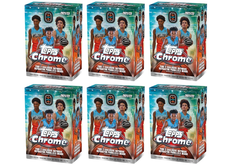 2021-22 Topps Chrome Overtime Elite Basketball Blaster Box 6x Lot ...