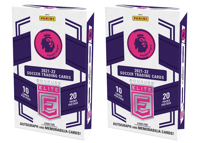 2021-22 Topps Donruss Elite Premier League Soccer Retail Box (UK ...