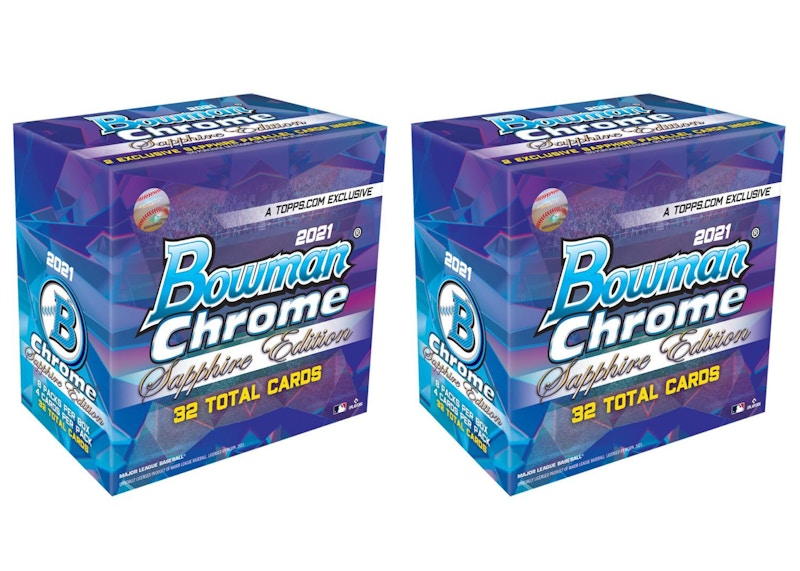 2021 Bowman Chrome Sapphire Edition Baseball Box 2x Lot - 2021 - US