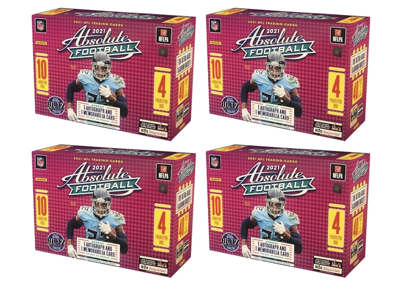 2021 Panini Absolute Football Mega Box (Red Parallels) 4x Lot - 2021 - US